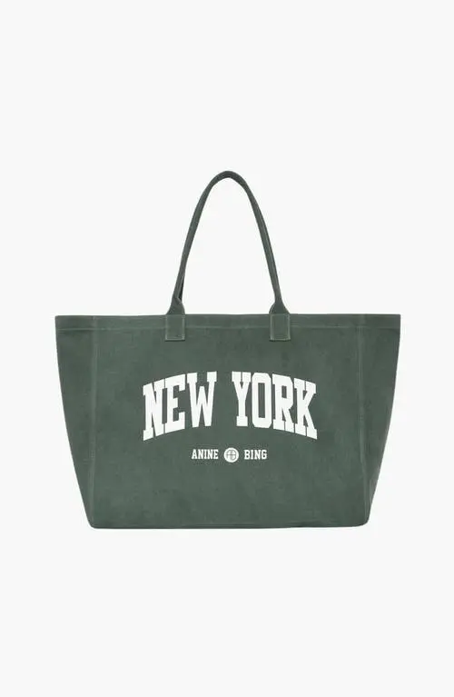 ANINE BING Leo Canvas New York University Tote