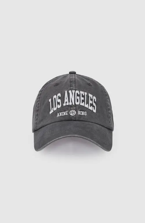 ANINE BING Jeremy Los Angeles Baseball Cap - Washed Grey
