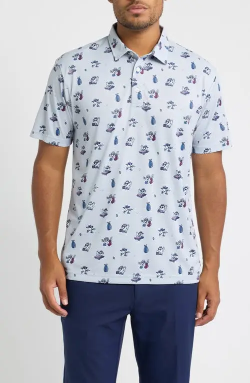 SWANNIES Fedora Performance Golf Polo - Glacier