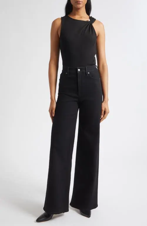 Veronica Beard Deylin Twist Shoulder Rib Tank