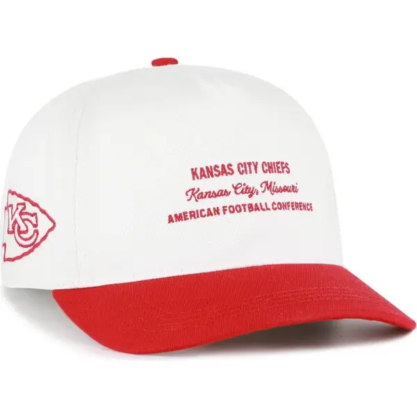 '47 47 Kansas City Chiefs Contemporary Two-tone Hitch Adjustable Cap - White