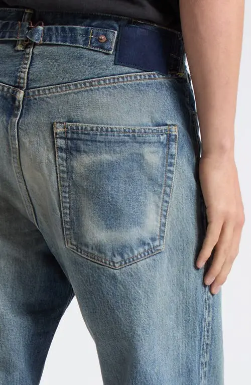 Visvim Social Sculpture 01 Distressed Wide Leg Jeans