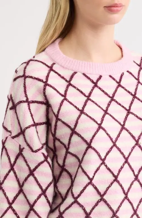 24COLOURS Stitch On Crewneck Sweater