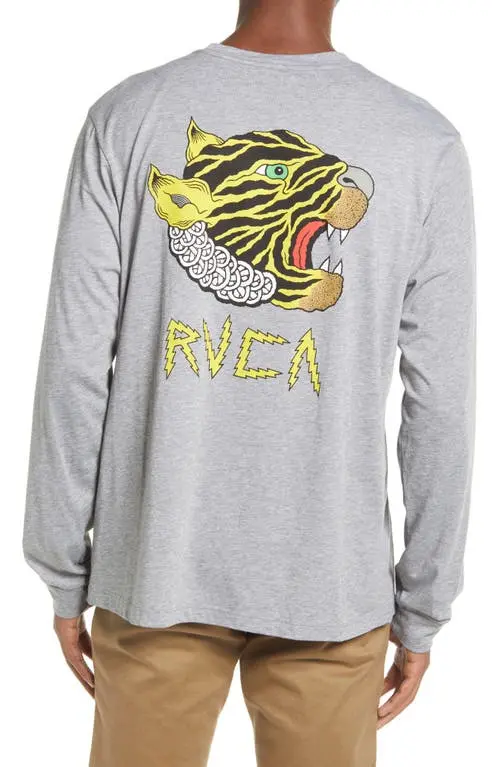 Rvca X Matt Leines Big Tiger Long Sleeve Graphic Tee