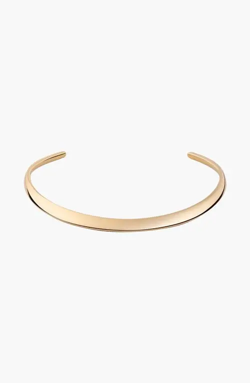 AURATE Sculptural Collar Necklace - Gold