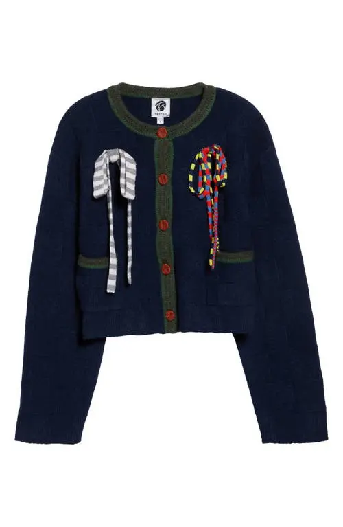 YANYAN Multibows Lambswool & Cotton Cardigan