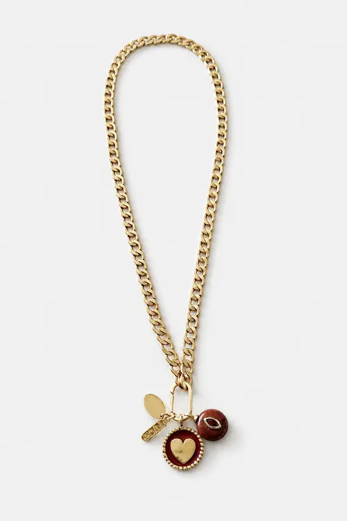 DANIELA MILLAN JEWELRY Love Charm Necklace - Gold