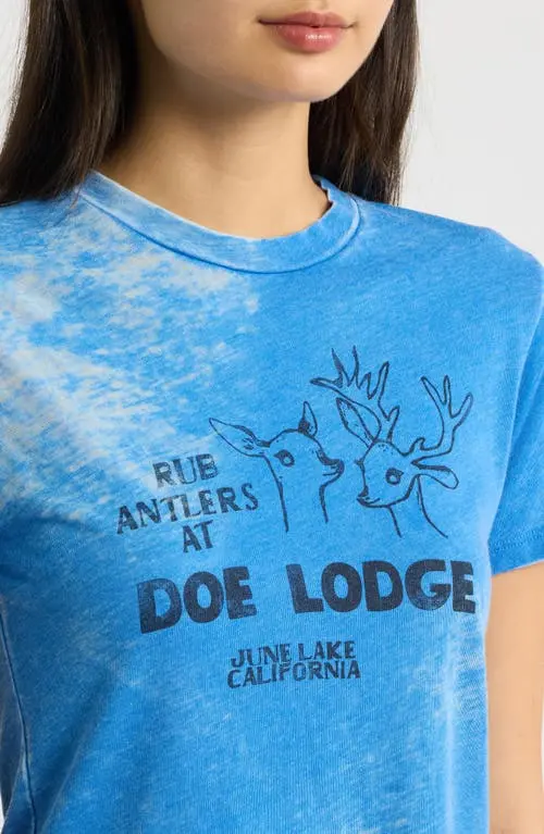 Daydreamer Doe Lodge Graphic Burnout Tee