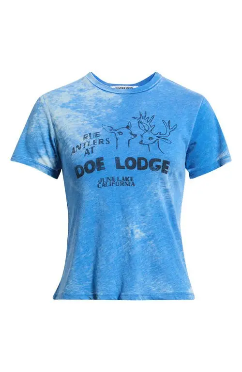 Daydreamer Doe Lodge Graphic Burnout Tee