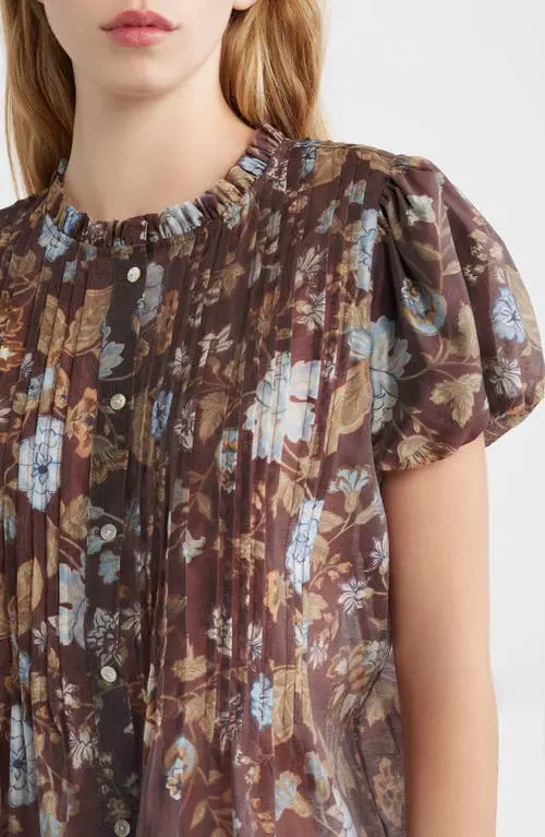 Rails Pepper Pintuck Puff Sleeve Top