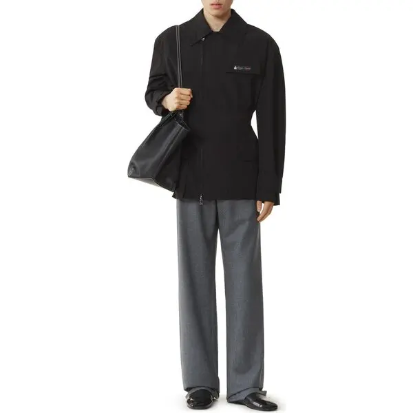 LANVIN Short Parka In Technical Cotton - Black