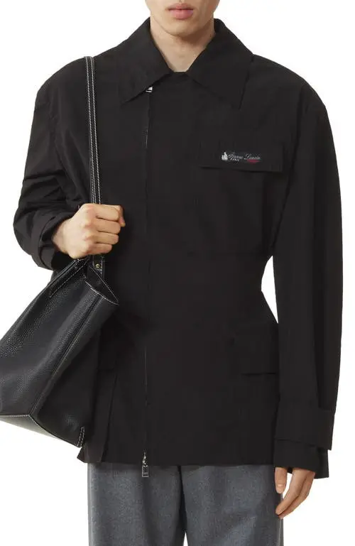 LANVIN Short Parka In Technical Cotton