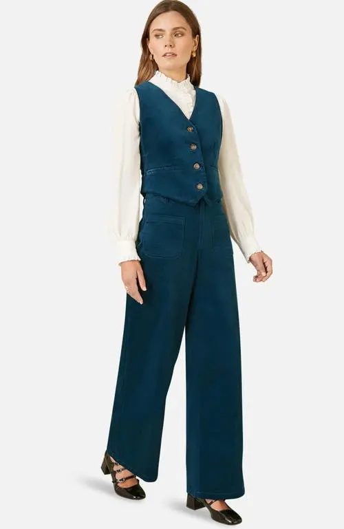 YUMI Tailored Ribbed Waistcoat