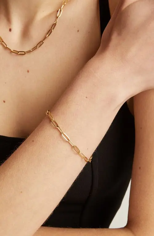 AURATE Unbreakable Paperclip Chain Bracelet