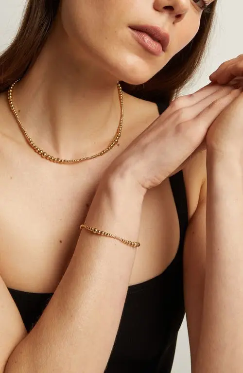 AURATE Graduated Ball Chain Bracelet