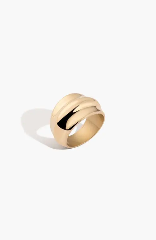AURATE Tidal Ring - Yellow