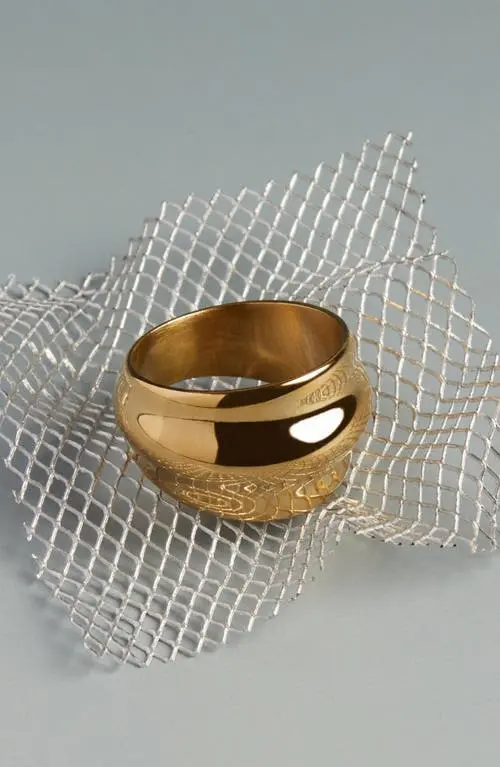AURATE Tidal Ring - Yellow