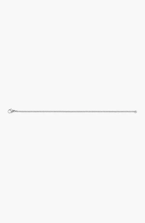 AURATE Wave Chain Bracelet - White