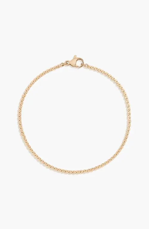 AURATE Wave Chain Bracelet - Yellow