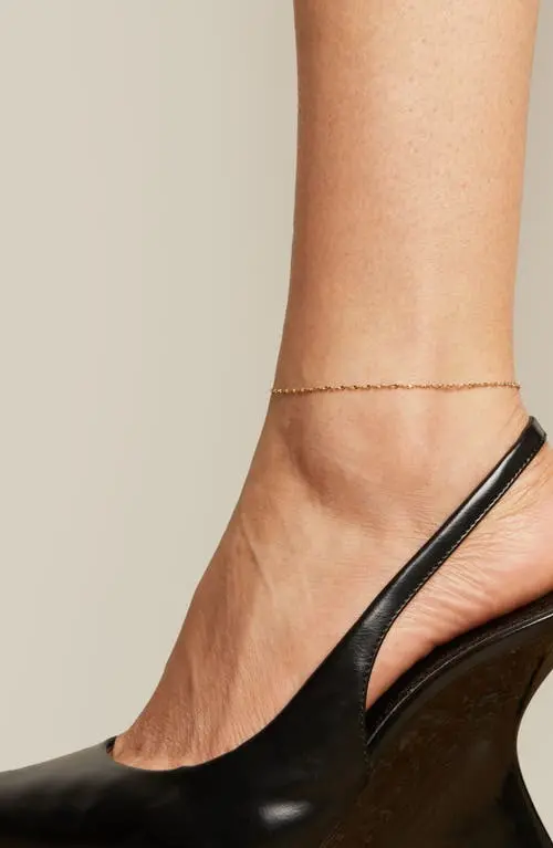 AURATE Unbreakable Barely There Chain Anklet
