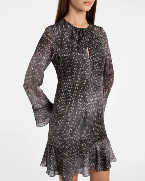 Santorelli Drake Long Sleeve Printed Shift Dress