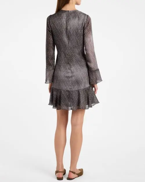 Santorelli Drake Long Sleeve Printed Shift Dress