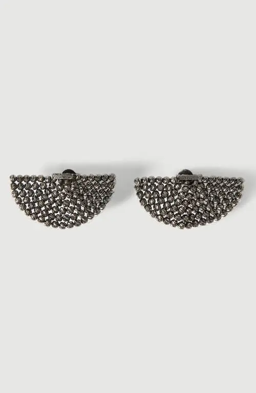 Brunello Cucinelli Sterling Silver Earrings - Black