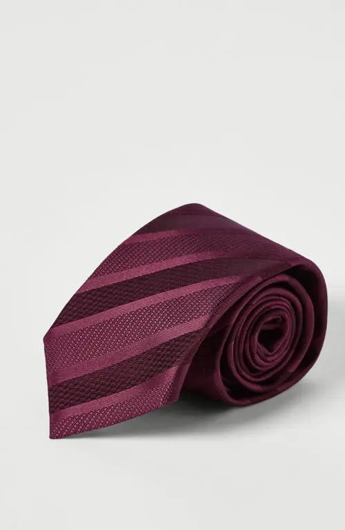 Brunello Cucinelli Texured Tone-on-tone Stripe Silk Tie