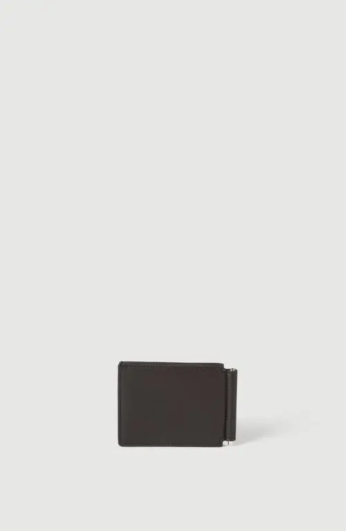 Brunello Cucinelli Smooth Calfskin Money Clip Wallet
