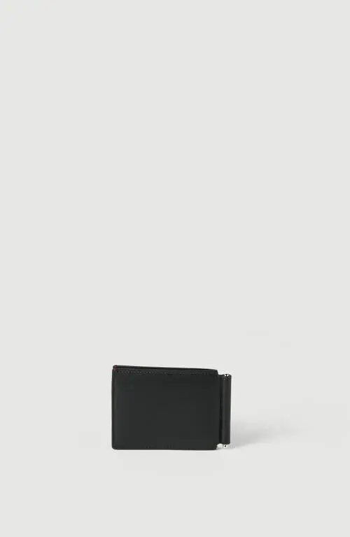 Brunello Cucinelli Grained Leather Money Clip Wallet