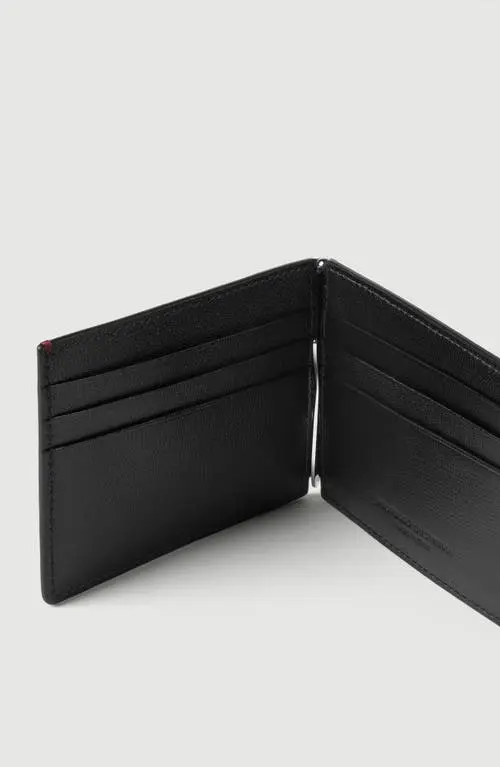 Brunello Cucinelli Grained Leather Money Clip Wallet