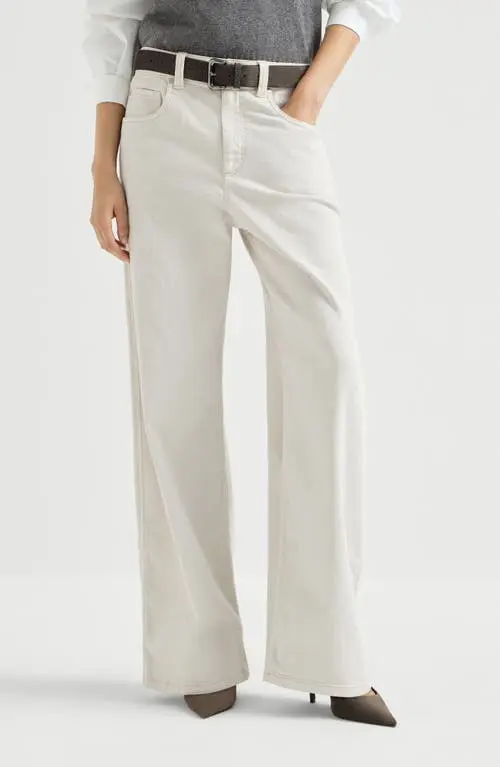 Brunello Cucinelli Loose Barrel Trousers - Panama