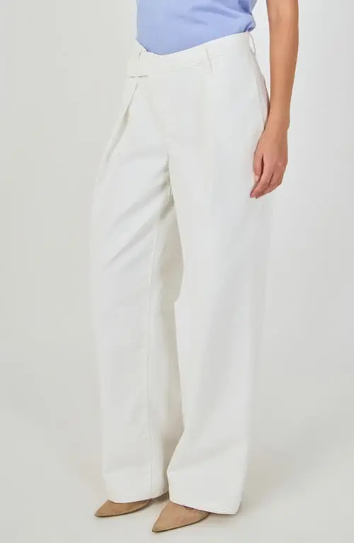 Endless Rose Crossover Waist Wide Leg Jeans