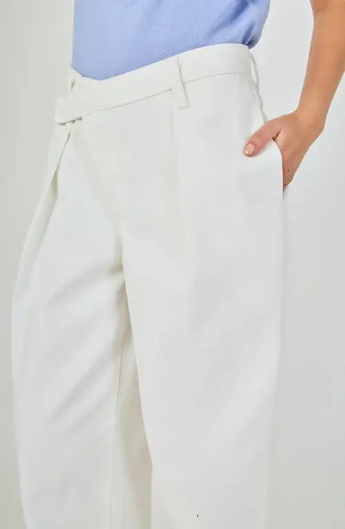 Endless Rose Crossover Waist Wide Leg Jeans