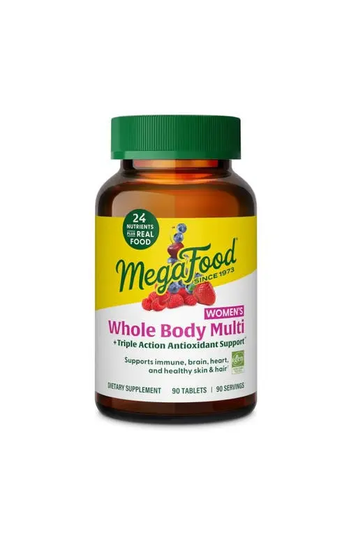 MEGAFOOD Whole Body Multivitamin For With Magnesium Glycinate, Biotin, Vegetarian - None