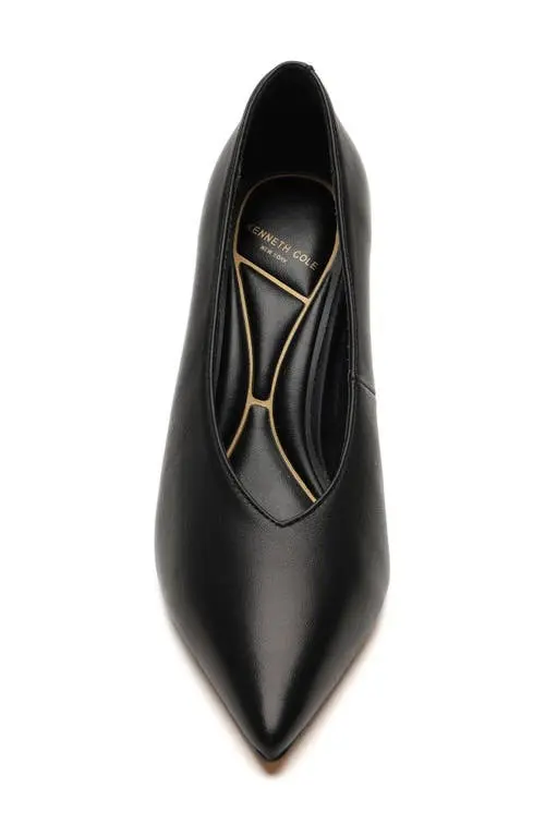 KENNETH COLE Perfecto Pointed Toe Faux Leather Pump