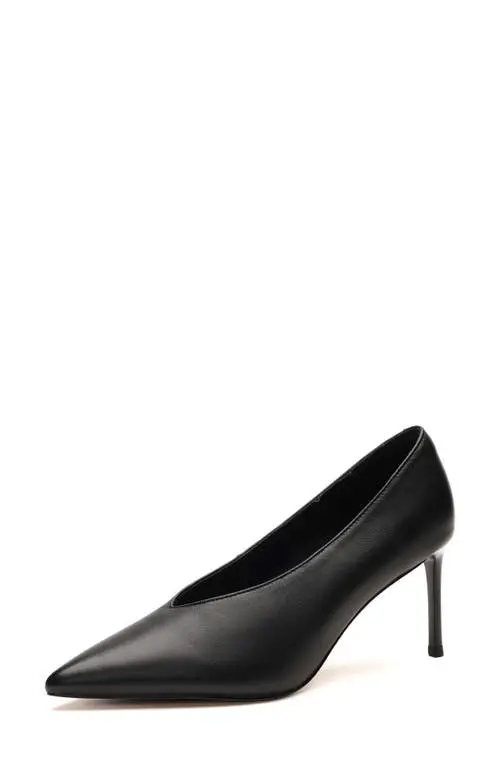 KENNETH COLE Perfecto Pointed Toe Faux Leather Pump