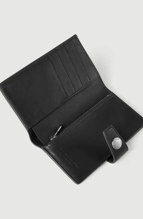 Brunello Cucinelli Brushed Leather Wallet With Zipper
