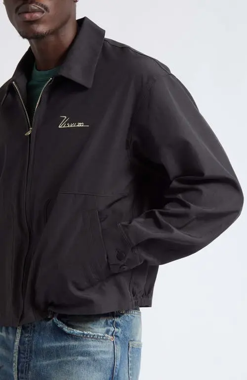 Visvim Silk & Wool Zip Jacket With Embroidered Logo
