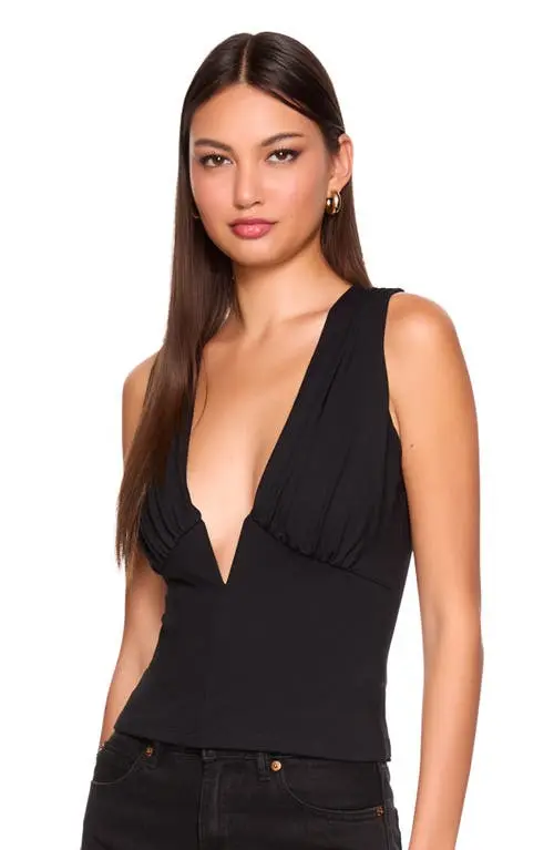 Susana Monaco Wired Deep V-neck Tank