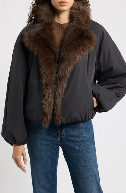 Kobi Halperin Nikki Faux Fur Collar Coat