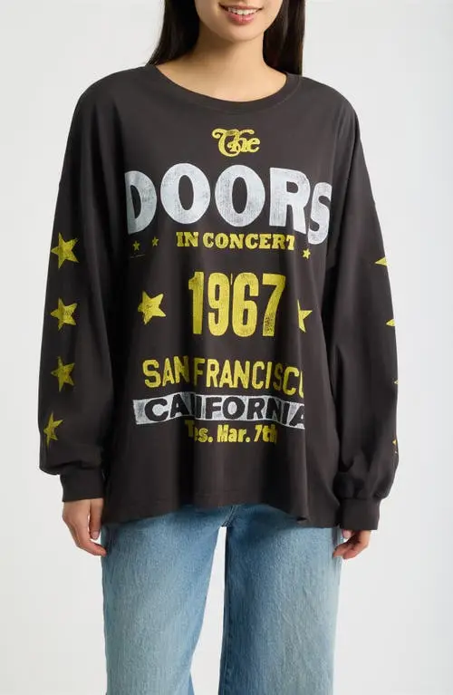 Daydreamer The Doors Gig Poster Oversized Long Sleeve Graphic Tee