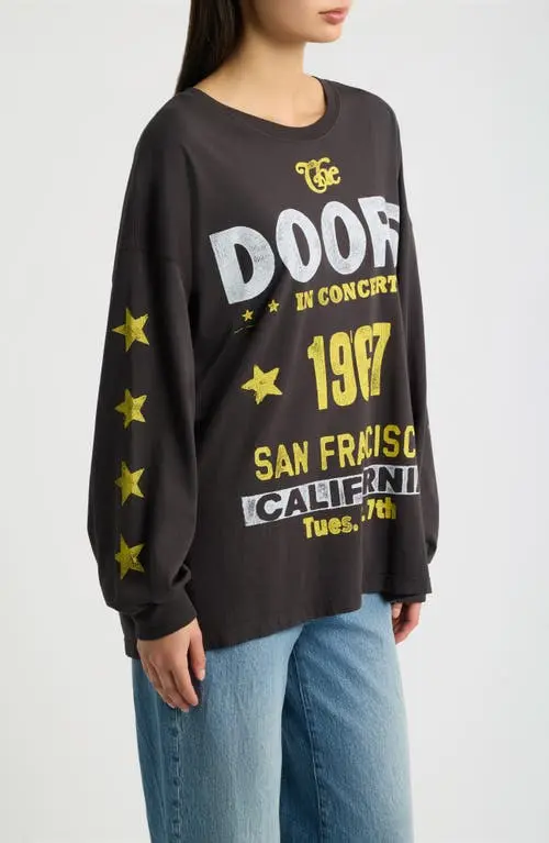 Daydreamer The Doors Gig Poster Oversized Long Sleeve Graphic Tee