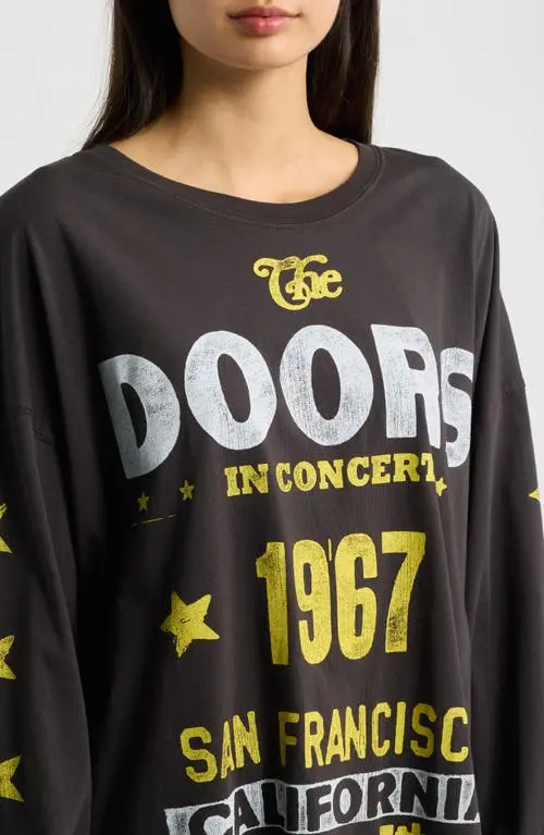 Daydreamer The Doors Gig Poster Oversized Long Sleeve Graphic Tee