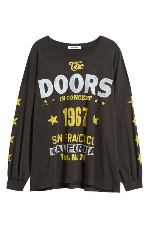 Daydreamer The Doors Gig Poster Oversized Long Sleeve Graphic Tee