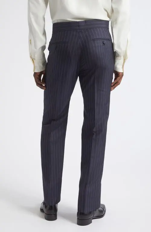 TOM FORD Chalk Stripe Silk Trousers