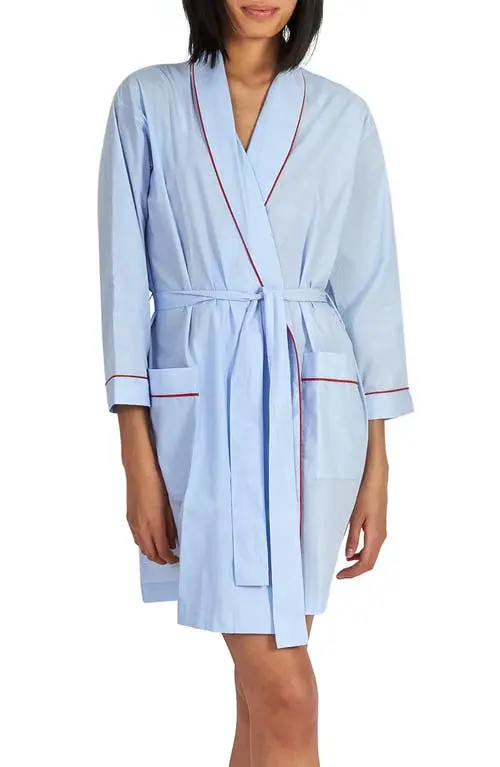 Sleepy Jones Isa Short Robe - Blue
