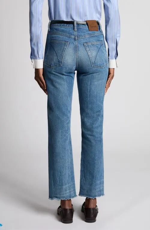TOM FORD Stonewash Raw Hem Straight Leg Jeans