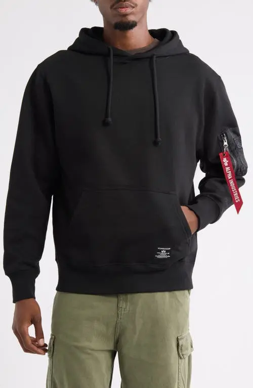 Alpha Industries Utility Pocket Hoodie - Black