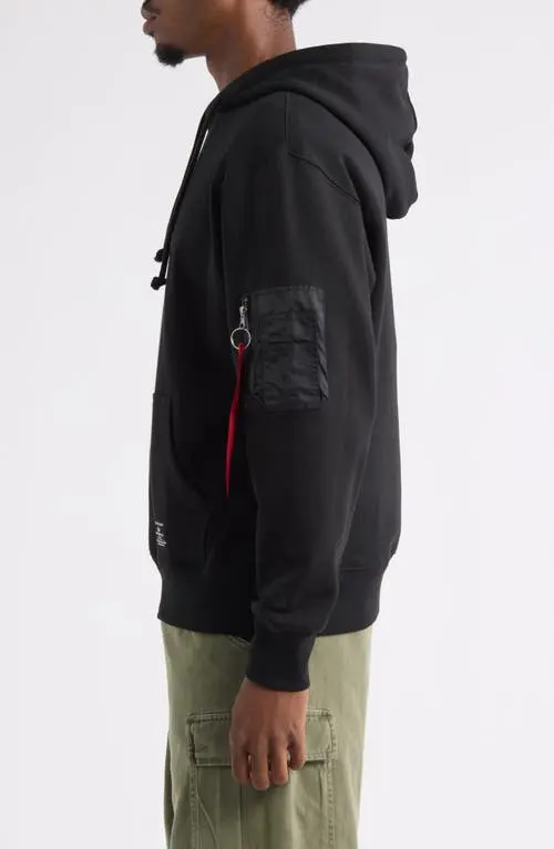 Alpha Industries Utility Pocket Hoodie - Black
